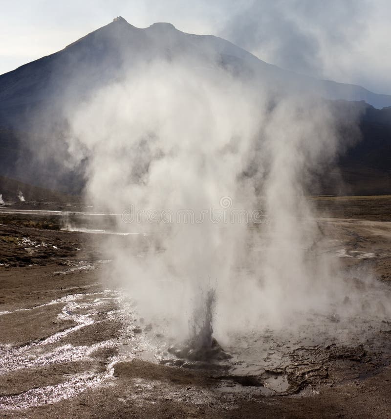 El Tatio Geyser Field - Chile Stock Image - Image of destination, chile ...