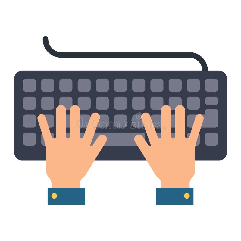 El teclado da vector ilustración del vector. Ilustración de herramienta ...