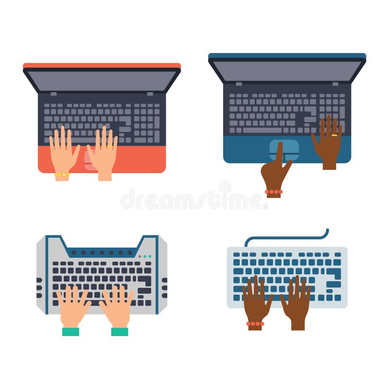 El teclado da vector ilustración del vector. Ilustración de hardware ...