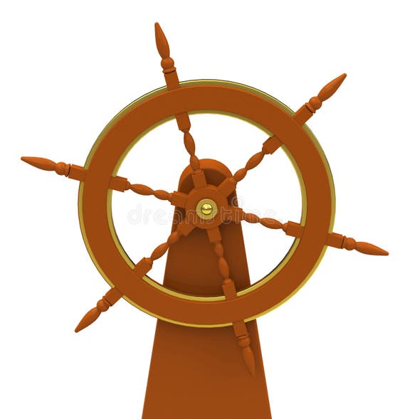 El timón stock de ilustración. Ilustración de recorrido - 48461273