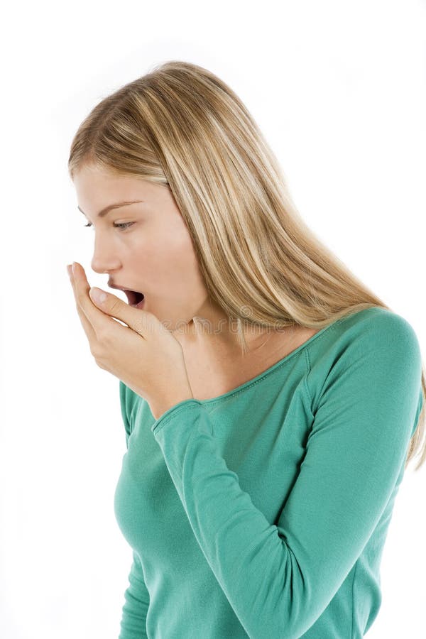 El toser imagen de archivo. Imagen de abierto, pelo, boca - 16147797