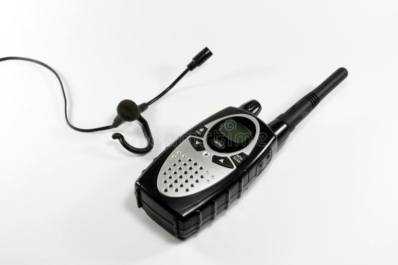 Guardia De Seguridad Con El Sistema De Radio Imagen de archivo - Imagen ...