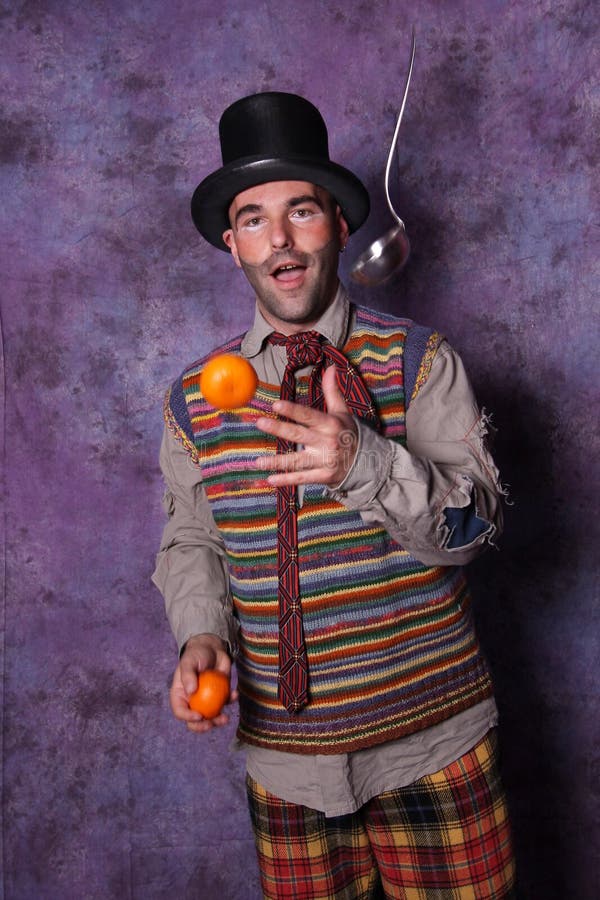 El traquear del payaso foto de archivo. Imagen de anaranjado - 28704708