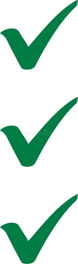 El Triple Comprueba La Lista De Control Ilustración del Vector ...