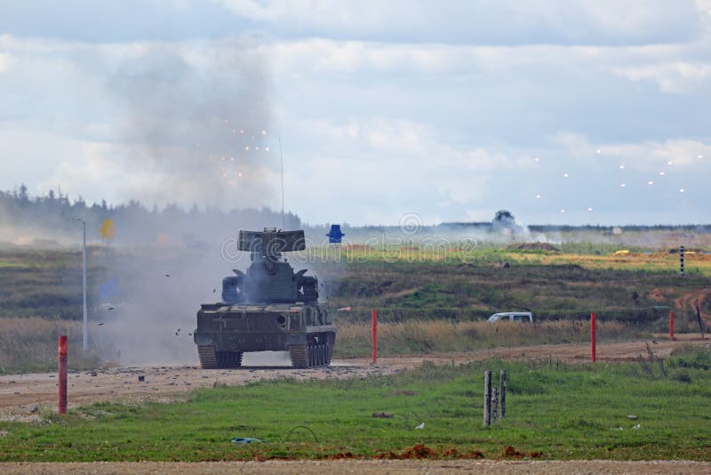 El Tunguska SA-19 Grison imagen de archivo editorial. Imagen de ...