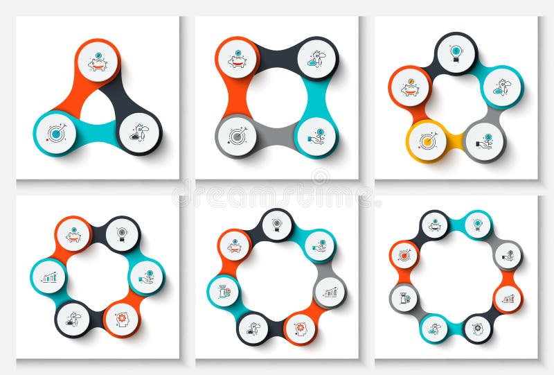 El Vector Circunda El Sistema Infographic Ilustración del Vector ...