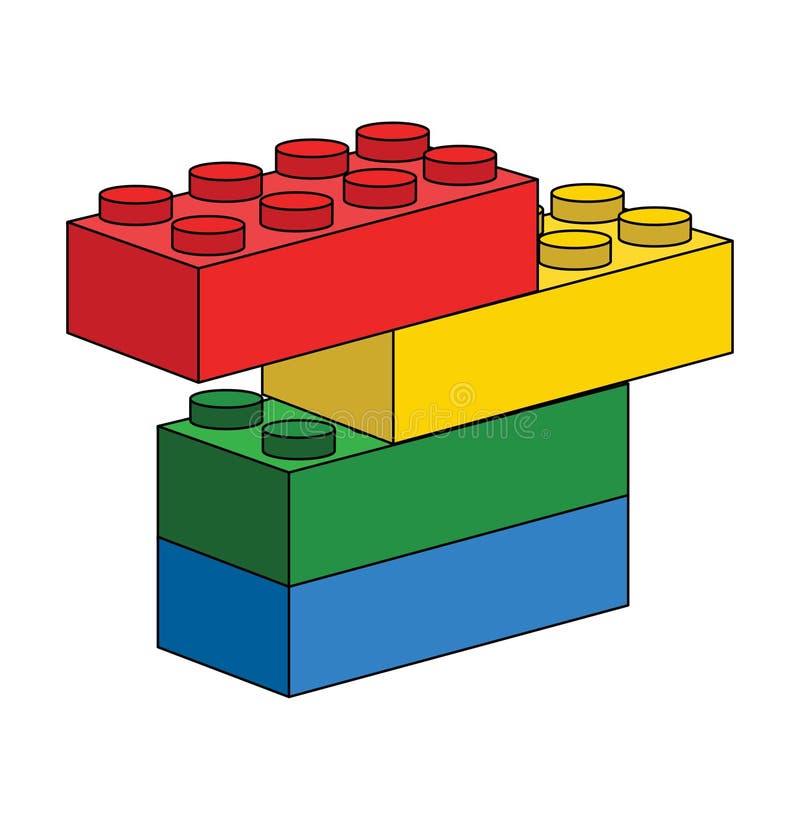 El Vector De Ejemplo Prediseñadas Aislados De Lego Ilustración del ...