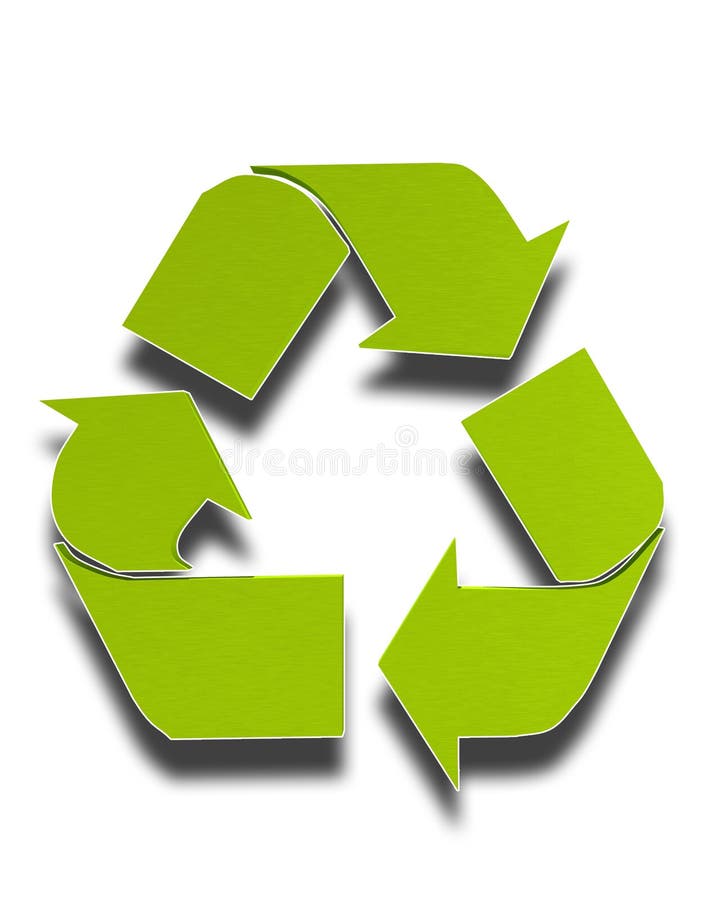 El Verde Grande Recicla Símbolo Stock de ilustración - Ilustración de ...