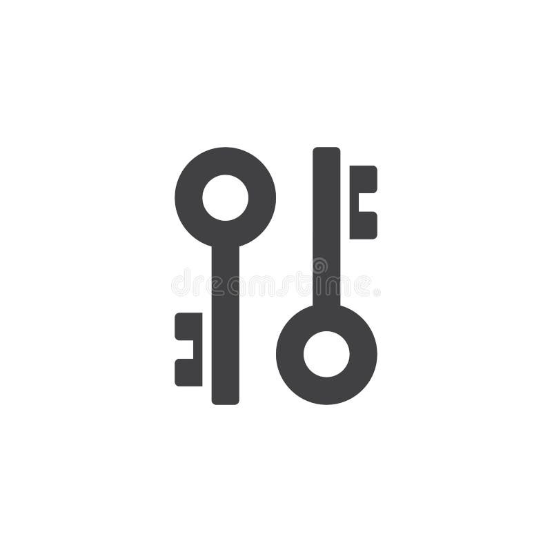 El Vintage Cierra El Icono Del Vector Ilustración del Vector ...