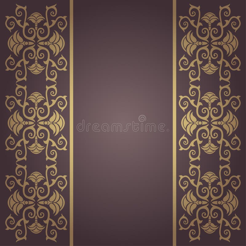 Fondo Vectorial Vintage, Flores Barrocas Ilustración del Vector ...