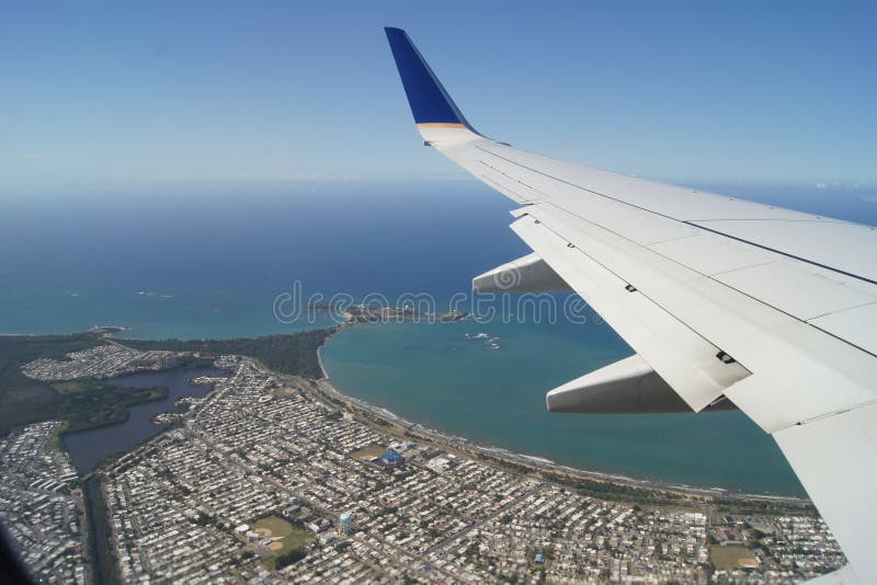 El volar en Puerto Rico foto de archivo. Imagen de vuelo - 114602208