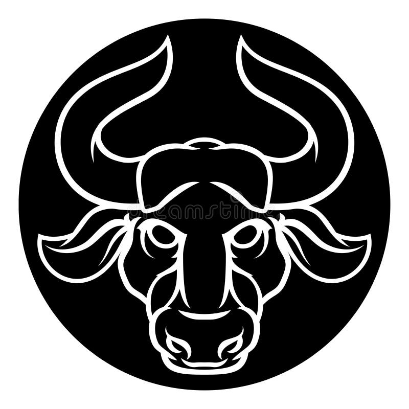 Taurus El Signo Zodiaco Del Toro Ilustración del Vector - Ilustración ...