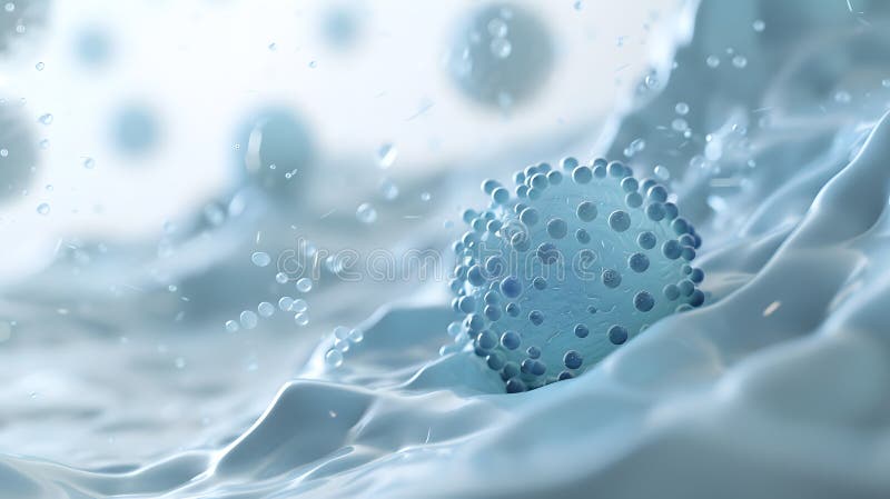 Study Virus Particles in Biology and Microbiology Research Stock Image ...