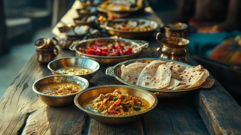 Elaborate Royal Dining Arrangements are Required for a Buffet at a ...