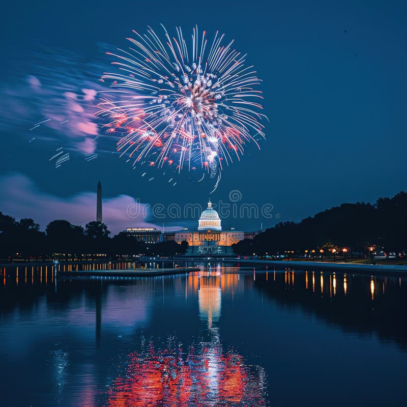 Elaborately Designed Firework Displays Over Iconic National Monuments ...