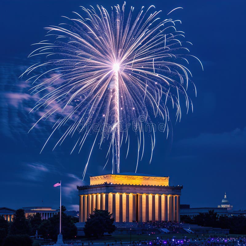 Elaborately Designed Firework Displays Over Iconic National Monuments ...