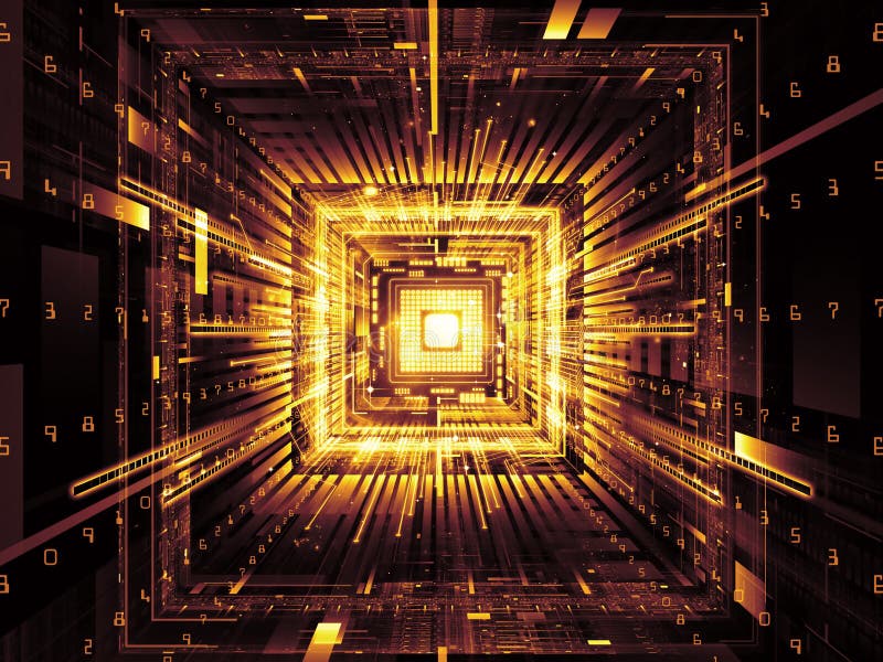 Elaboratore digitale immagine stock. Immagine di codice - 25921873