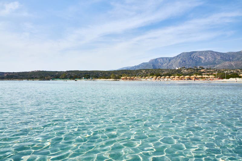 Elafonisi beach, Crete stock image. Image of elafonisi - 277322811