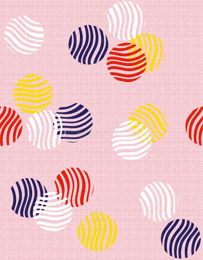 Elagance Mix Object Pattern with Color Backgound Stock Illustration ...