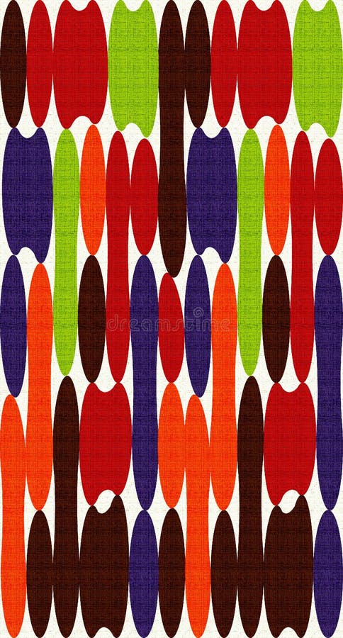 Elagance Mix Object Pattern with Color Backgound Stock Illustration ...