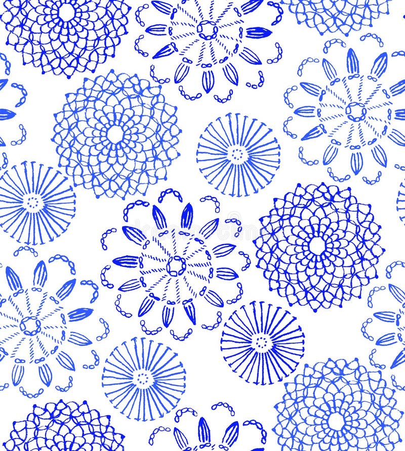 Elanance Floral Motif Pattern with Color Backgound Stock Illustration ...
