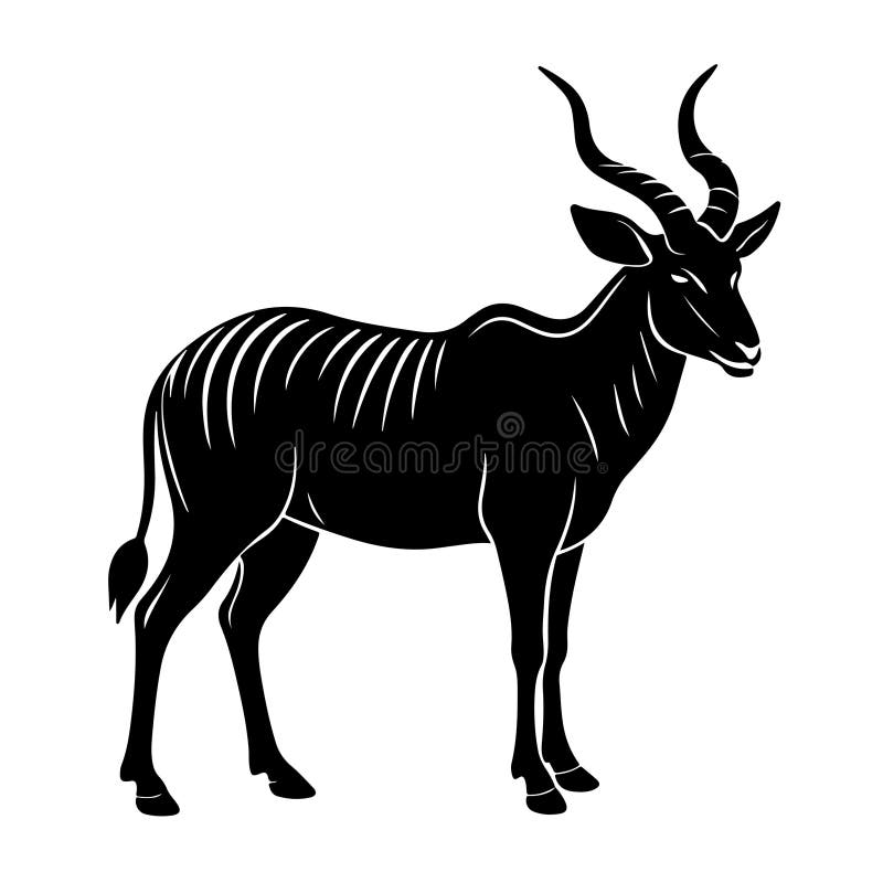Eland Silhouette Stock Illustrations – 163 Eland Silhouette Stock ...