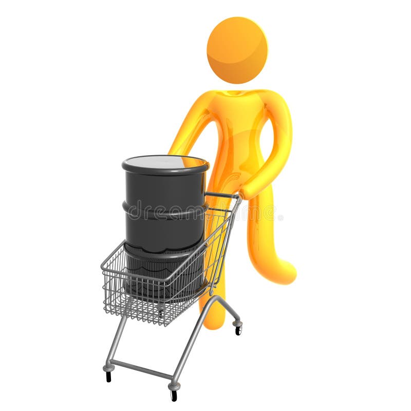 Elastic 3d Icon Pushing Oil Barrel Stock Illustration - Illustration of ...
