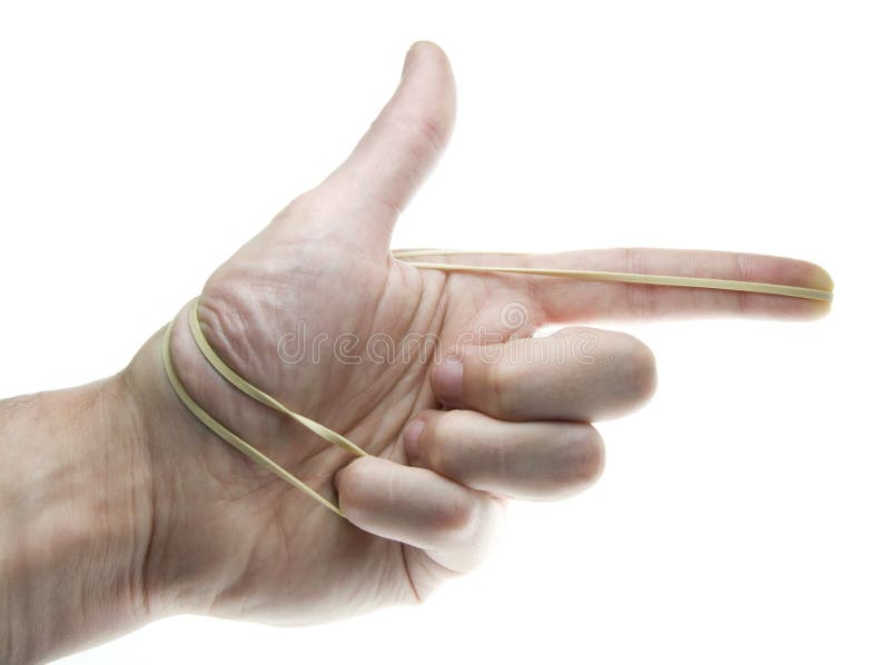 Elastic band hand gun stock photo. Image of weapon, fire - 18900764