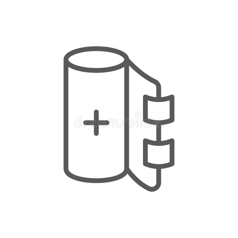 Elastic Bandage Line Icon. Linear Style Sign for Mobile Concept and Web ...