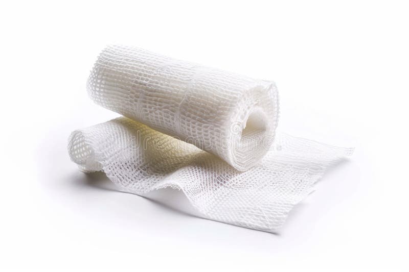 Elastic Compression Bandage with Solid Background Stock Photo - Image ...