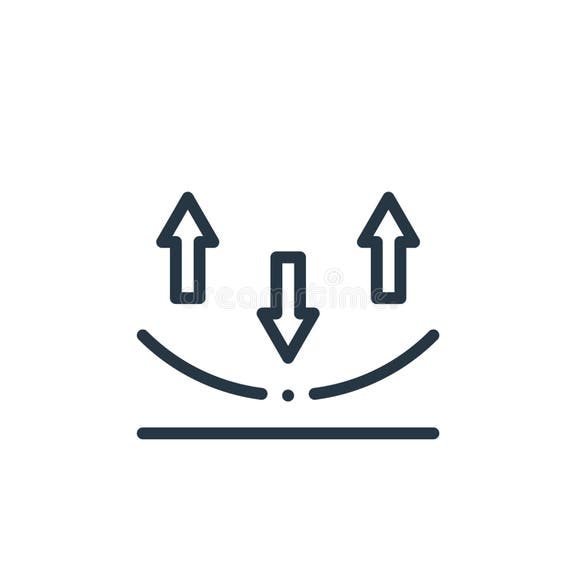 Elastic Icon Vector from Fabric Features Concept. Thin Line ...