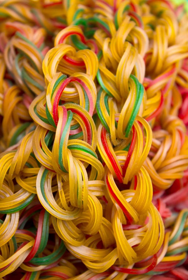 Elastic Rubber For With Background Stock Image - Image of round, many ...