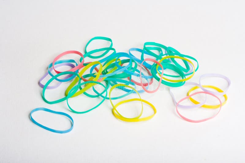 Elastic rubber band stock photo. Image of overlap, touch - 8070972