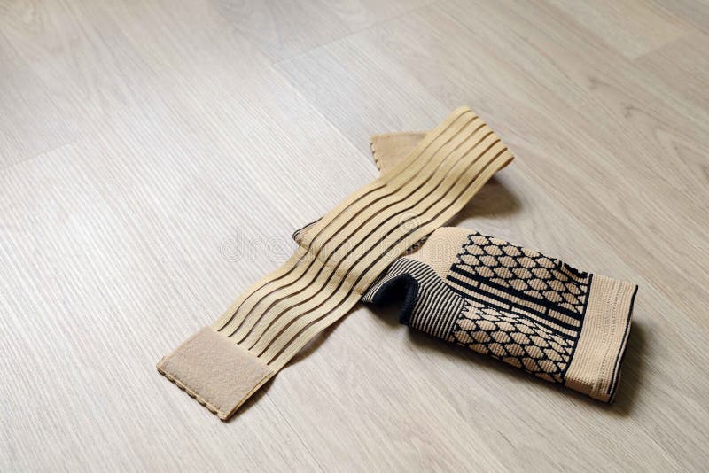 Elastic Sock Bandage for the Leg from Sprains Stock Image - Image of ...