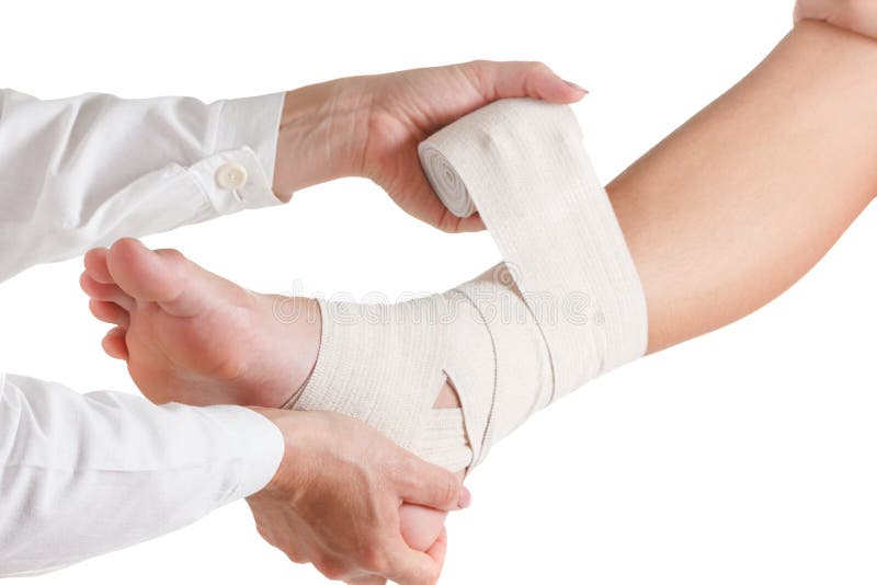 Elastic Supportive Orthopedic Bandage, Compression Stabilizer Ankle, on ...