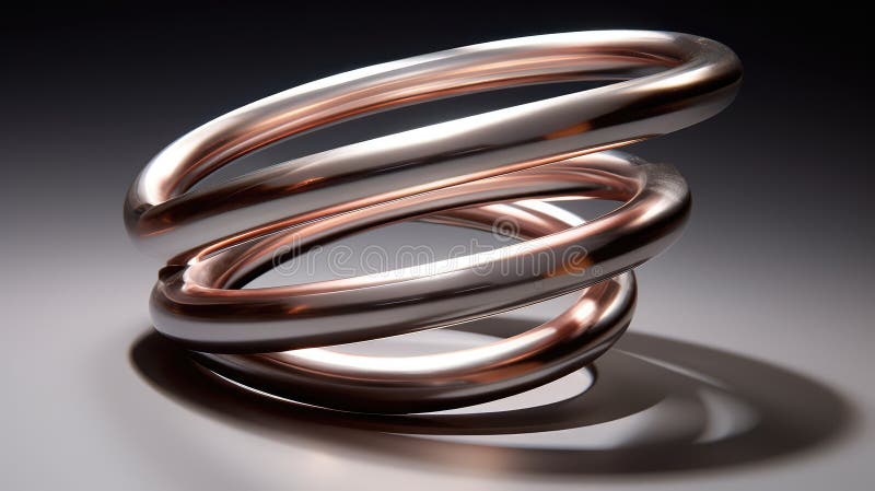 Elasticity metal spring stock illustration. Illustration of metal ...