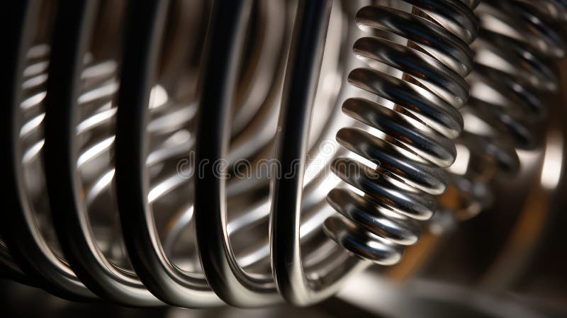 Elasticity metal spring stock illustration. Illustration of metal ...