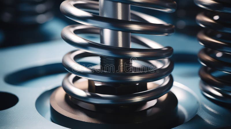 Elasticity metal spring stock illustration. Illustration of rate ...