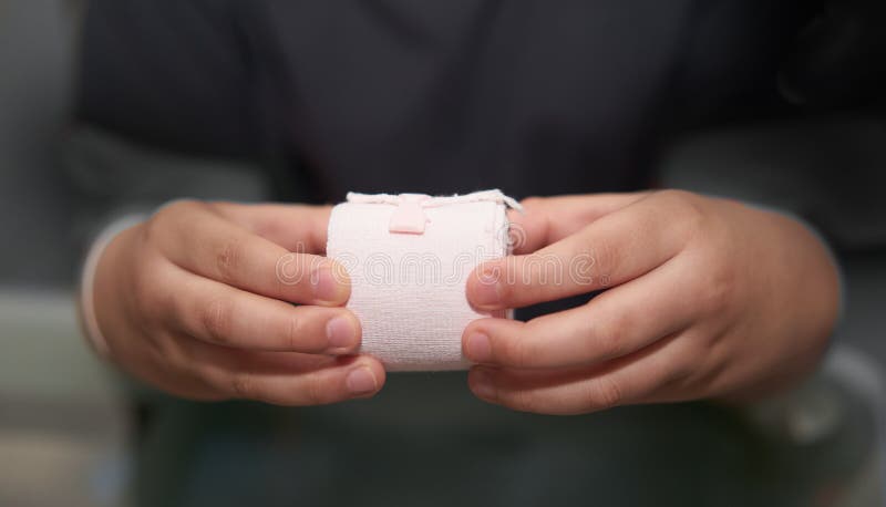 Elastisch Rolgaas Verband Met Kleefmiddel Voor EHBO-compress Zorg Voor ...