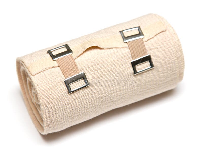 Elastischer Verband stockbild. Bild von gerollt, spanner - 14109765