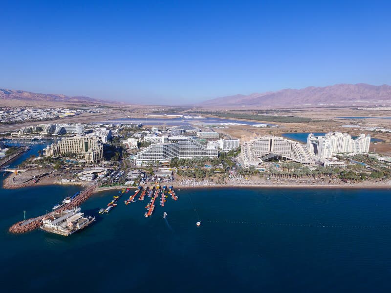 Elat, Israel - Luftbild stockfoto. Bild von araber, reise - 83815936