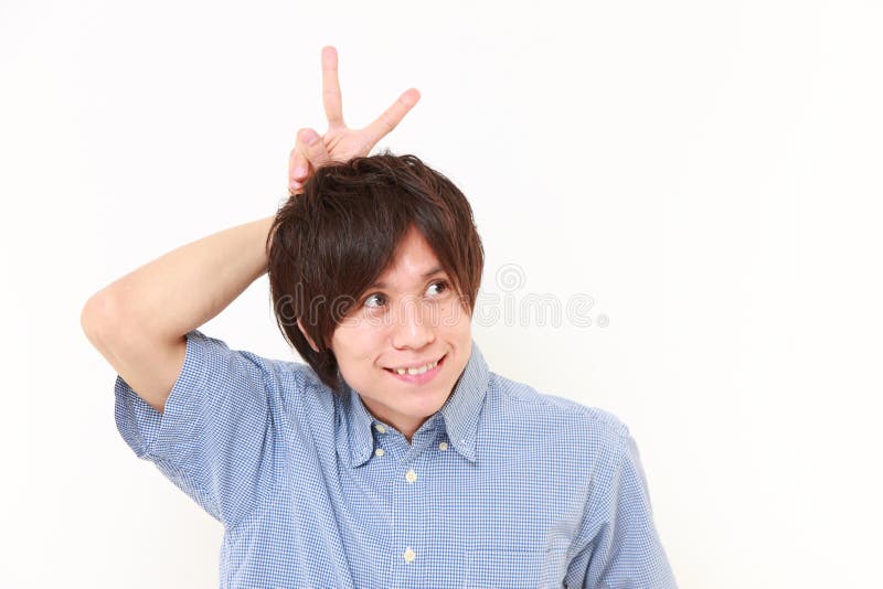 Elated man stock photo. Image of hand, exuberant, asian - 62481696