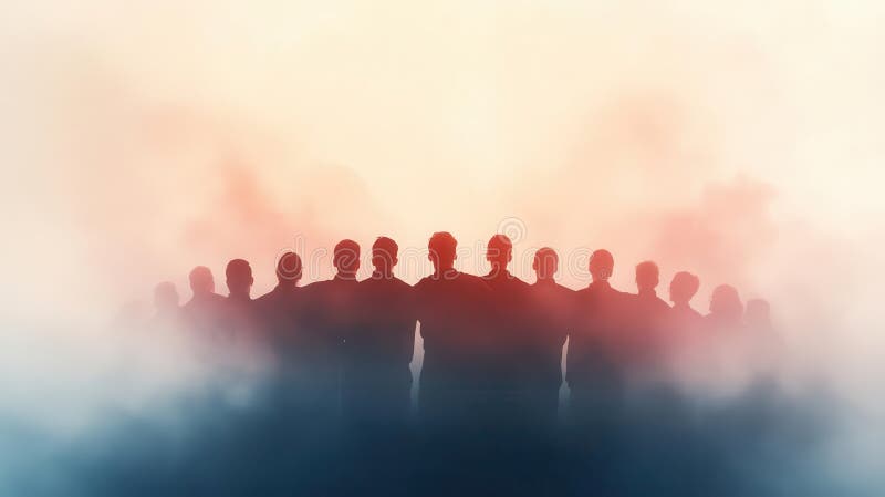 Elated Team Huddle, Motivational Speech, Collaborative Environment ...