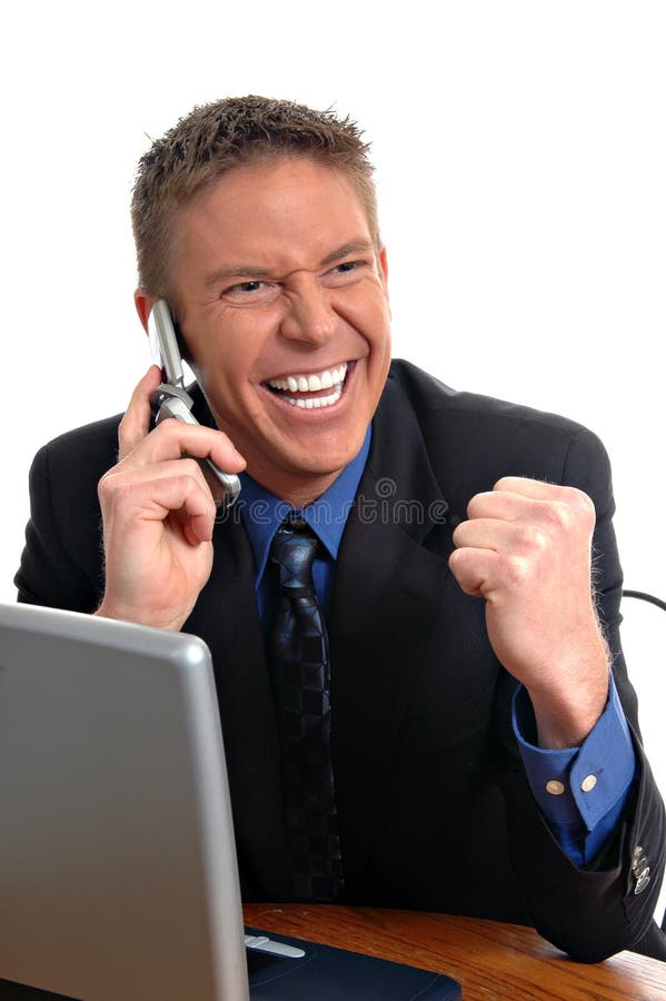 Elation stock image. Image of thrilled, good, news, suit - 1841123