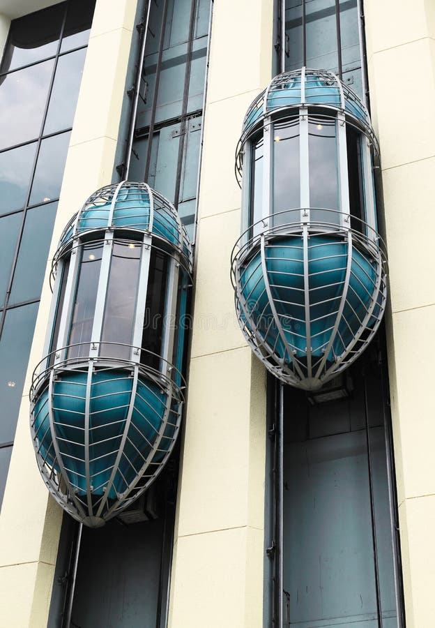 Elavator stock image. Image of structure, glass, house - 24908677