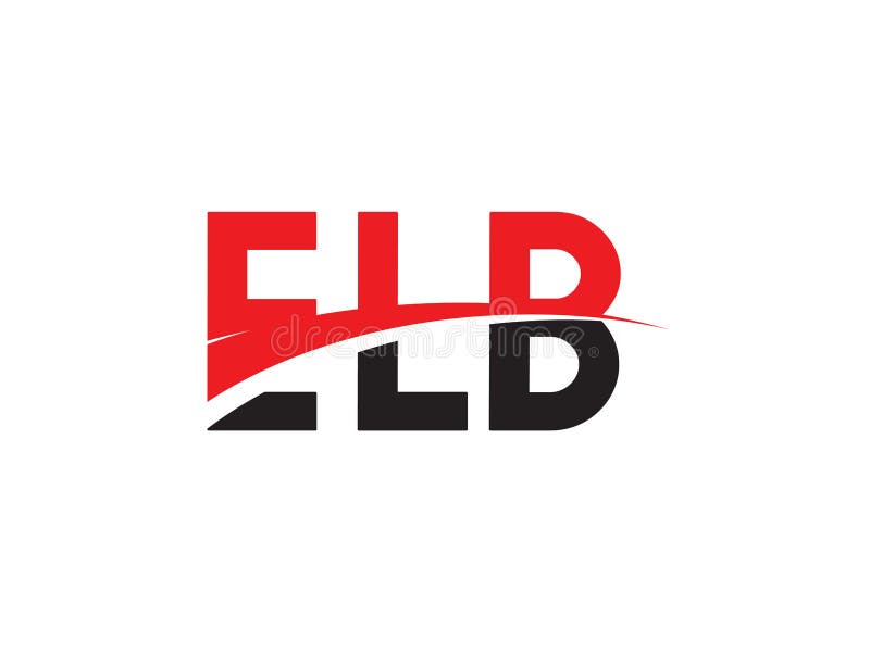 ELB Letter Initial Logo Design Vector Illustration Stock Photo - Image ...