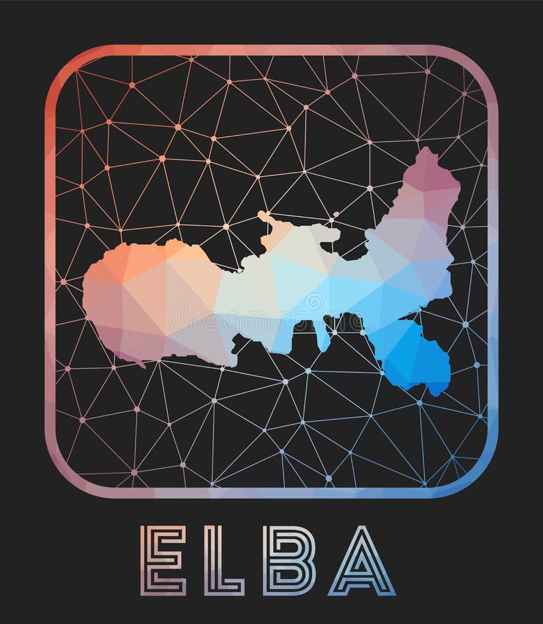 Elba map design. stock vector. Illustration of creative - 177680203