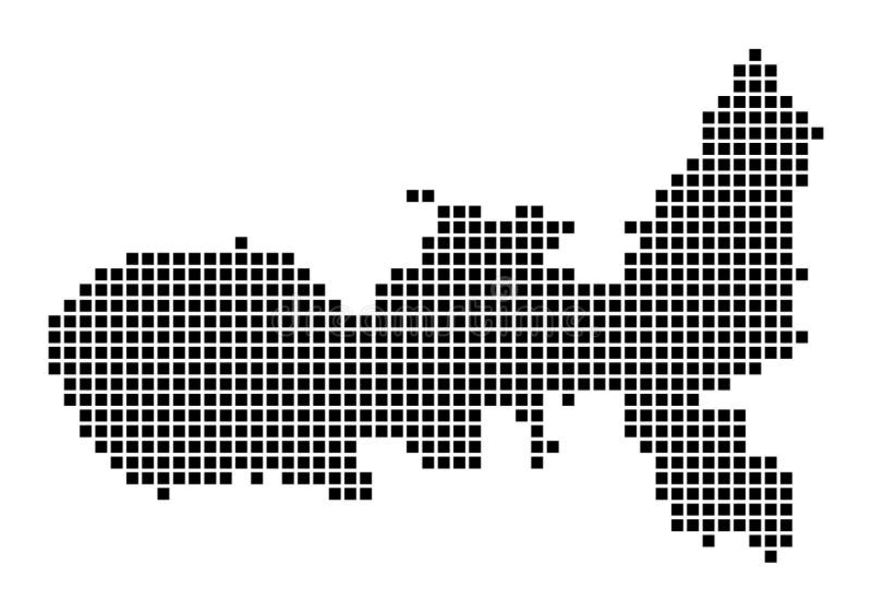 Elba Map Filled with Concentric Circles. Stock Vector - Illustration of ...