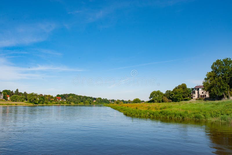 The Elba river in May stock photo. Image of famous, countryside - 190666964