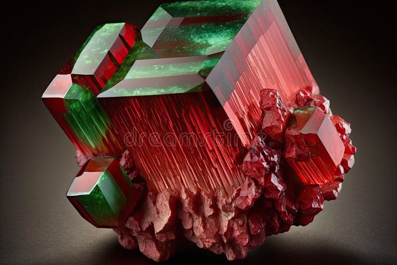 Elbaite in a Vivid Red Hue, Mined at the Malkhan Pegmatite Deposit in ...